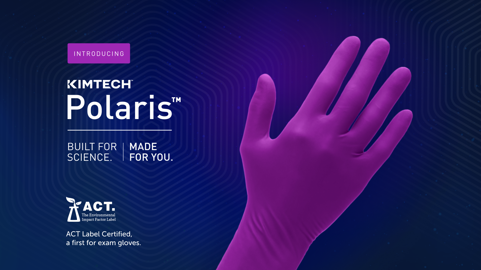 Kimtech™ Polaris™ Nitrile Exam Gloves Earn ACT Label® from My Green Lab